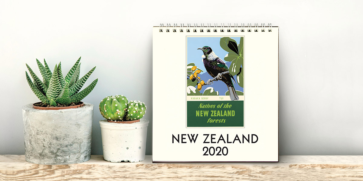 Pre-order 2020 New Zealand Calendars - Live Wires Ltd - Cards, Gifts ...